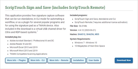 ScripTouch Sign and Save installation - Scriptel Wiki