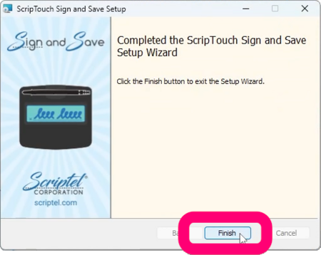 ScripTouch Sign and Save installation - Scriptel Wiki