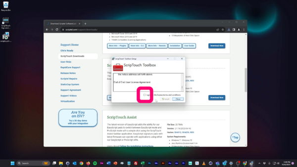 Installing ScripTouch Toolbox on Windows - Scriptel Wiki